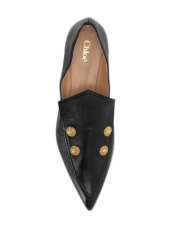 Chloé Agnes Pointed-toe Loafers