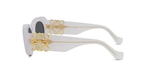 Loewe Oval Frame Sunglasses - White