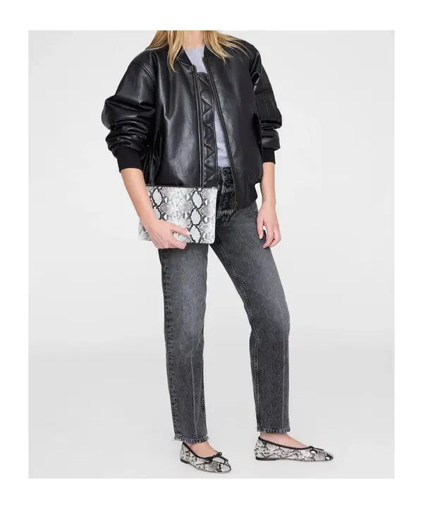 ANINE BING Elly Zip Clutch Bag