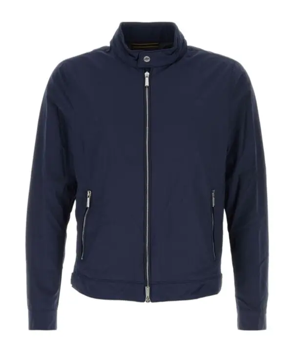 MOORER Vangi Stand-collar Zip Jacket - Blue