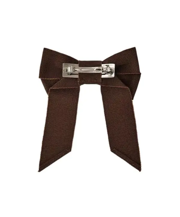 ROGER VIVIER Broche Vivier Grosgrain Hair Clip With Crystal Buckle