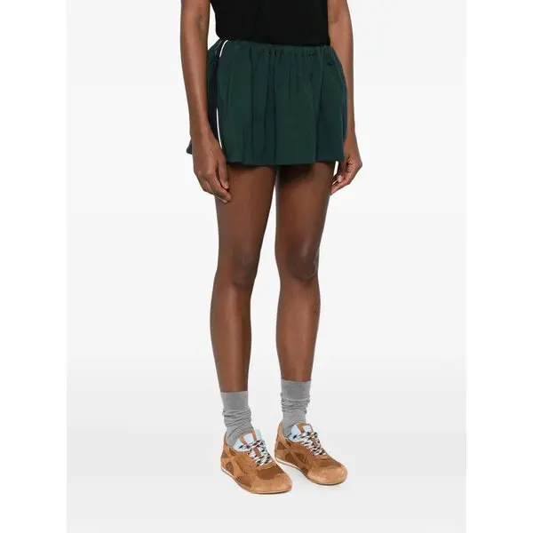 Miu Miu Logo-embroidered Mini Skirt