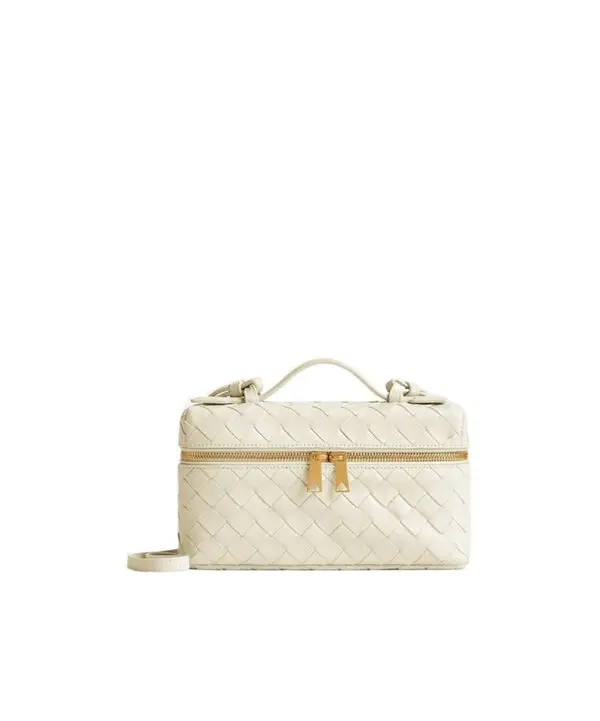 Bottega Veneta Bang Bang Zipped Vanity Case - White