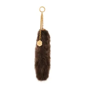 Chloé Charm With Signature Engraving - Dark Brown