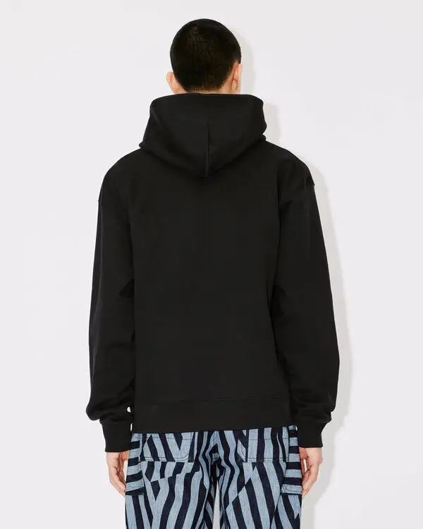 Kenzo Logo Embroidered Drop Shoulder Hoodie