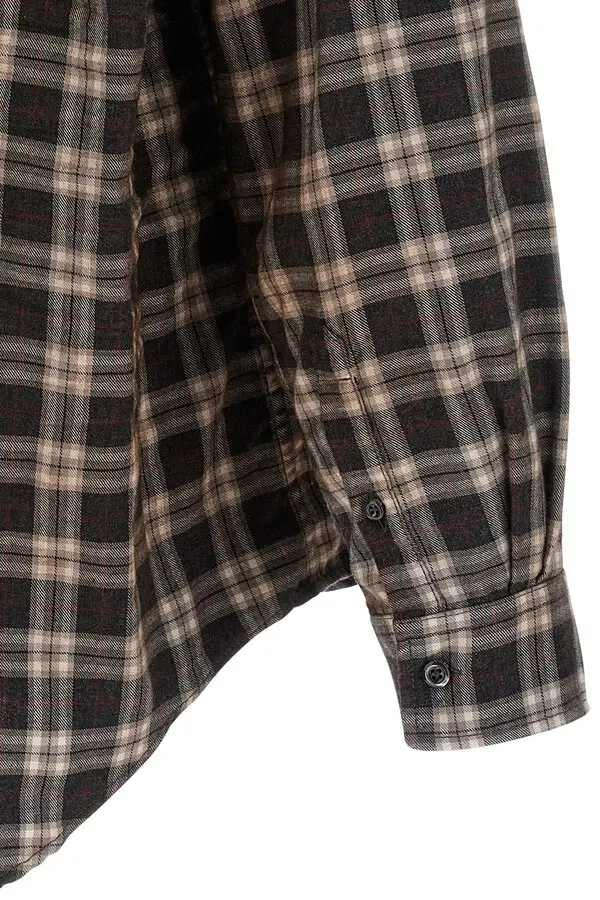 Dsquared2 Long-sleeved Checked Shirt - Black