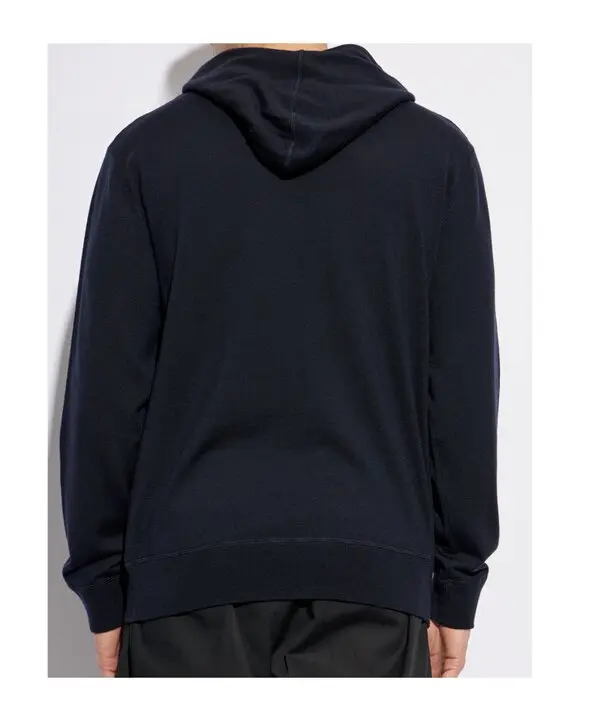 Dolce & Gabbana Dolce Gabbana Logo Plaque Drawstring Hoodie - Black