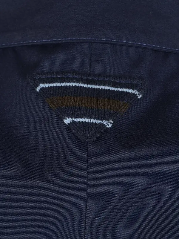 Prada Zip-up Belted Collared Dress