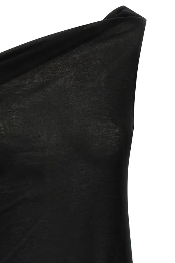 Rick Owens Asymmetric Sleeveless Top - Black