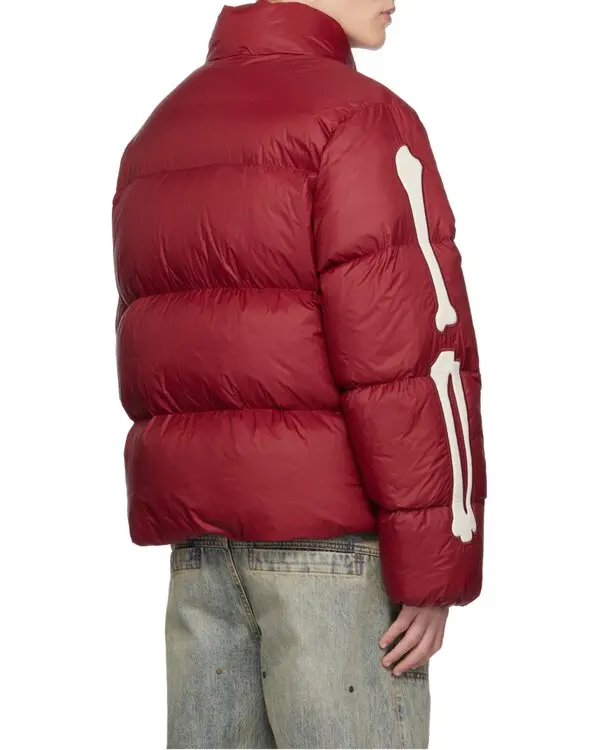 Amiri Red Bones Down Jacket - Deep Red