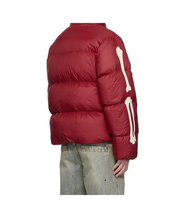 Amiri Red Bones Down Jacket - Deep Red