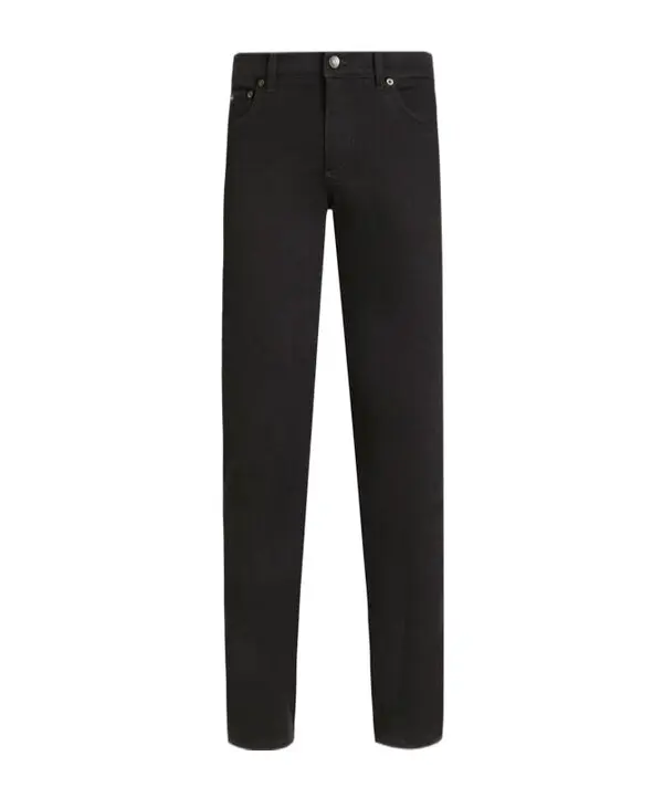 Dolce & Gabbana Logo Plaque Jeans - Black