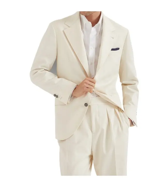 Brunello Cucinelli Notched-lapel Cashmere Blazer - Panama