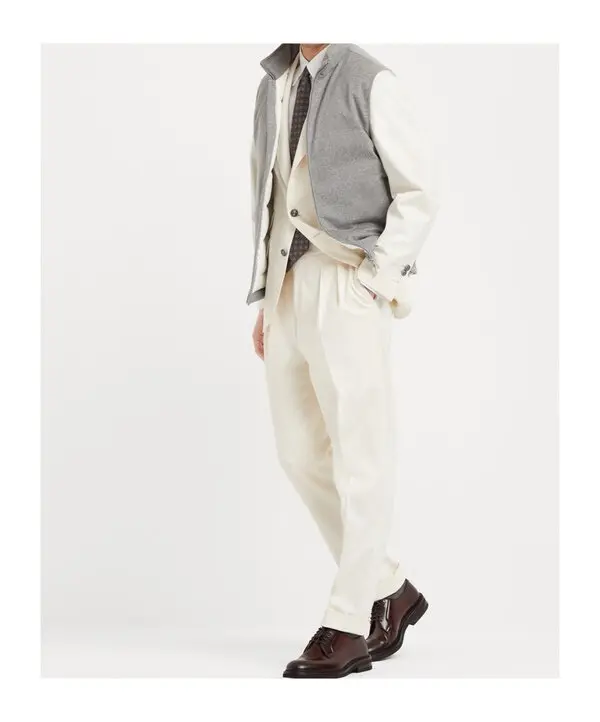 Brunello Cucinelli Notched-lapel Cashmere Blazer - Panama
