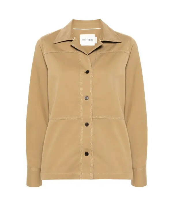 Closed Panelled Twill Shirt Jacket