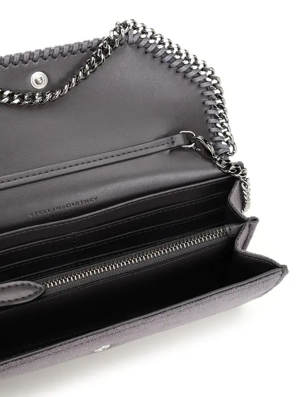 Stella McCartney Falabella Chain Wallet - Gray