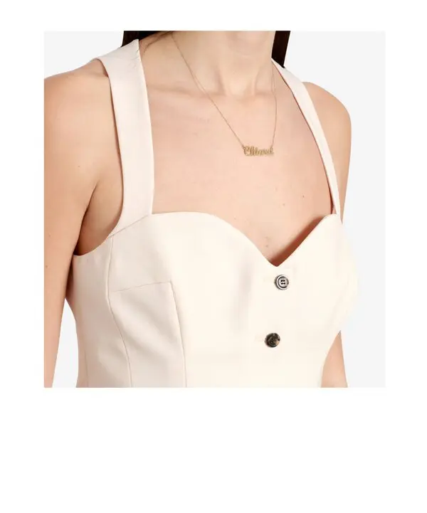 Philosophy Di Lorenzo Serafini Ivory Sweetheart Neckline Camisole
