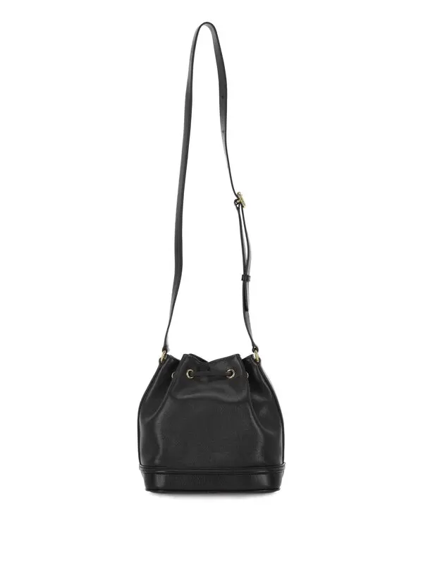 Chloé Logo Plaque Drawstring Bucket Bag