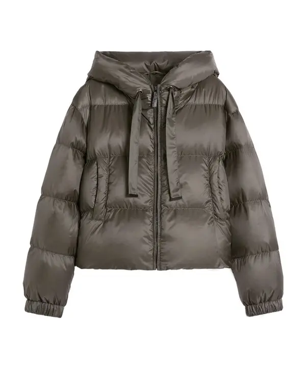 Max Mara Hooded Quilted Cropped Jacket