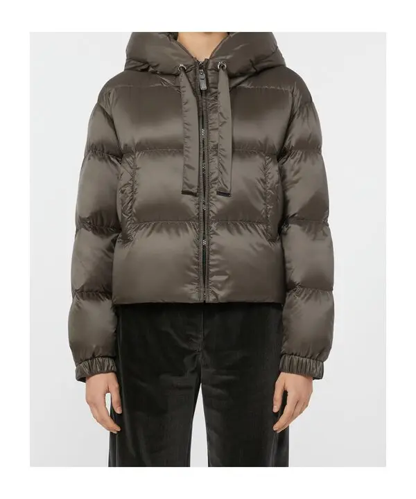 Max Mara Hooded Quilted Cropped Jacket