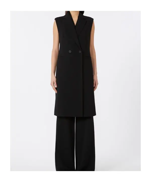 Max Mara Zena Double Breasted Sleeveless Gilet