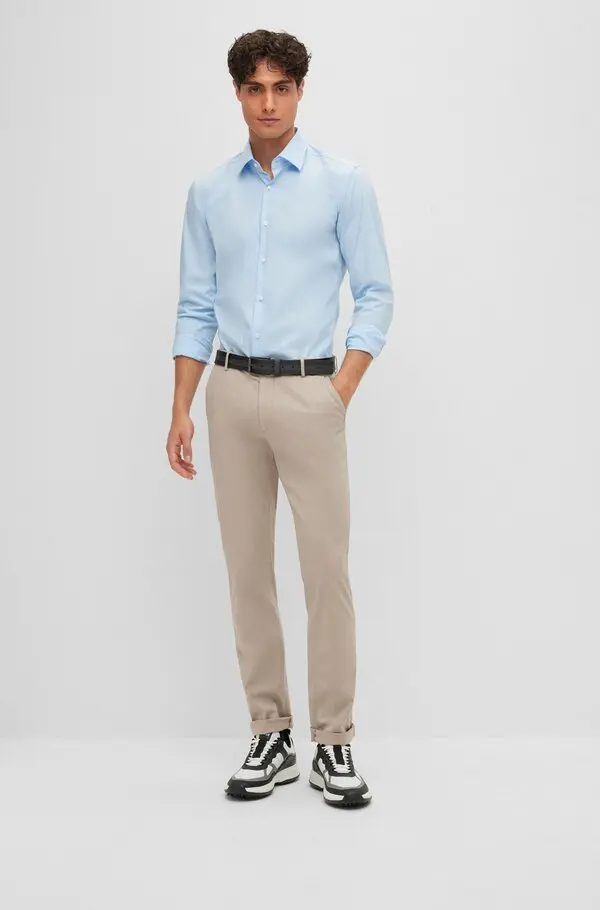 Hugo Boss Straight Leg Tailored Pants