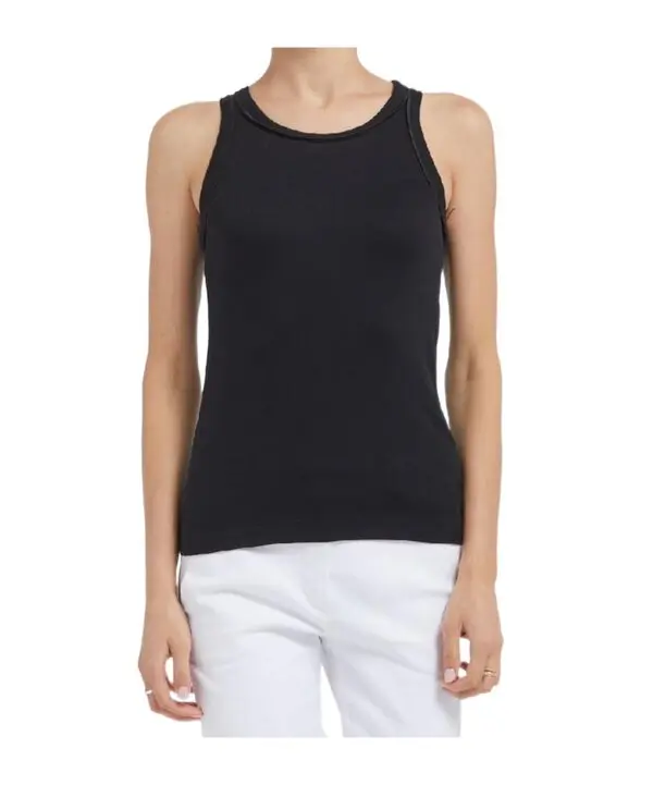 Brunello Cucinelli Sleeveless Round Neck Tank Top