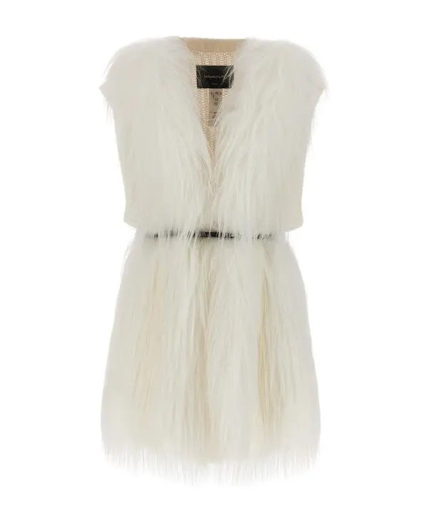 Fabiana Filippi V-neck Panelled Gilet - White