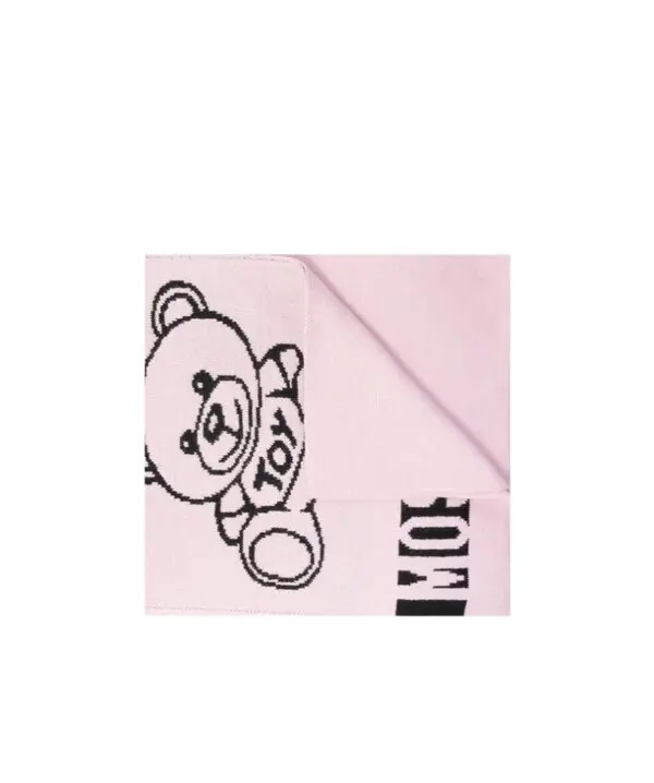 Moschino Logo Scarf - Pink