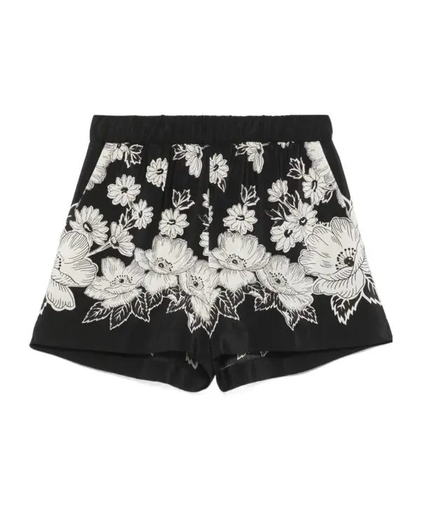 P.a.r.o.s.h Elastic Waist Shorts - Black