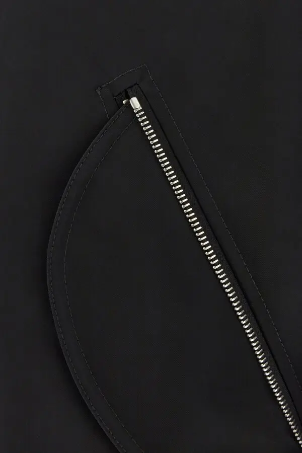 Off-White Zip-up Long-sleeved Jacket - Black