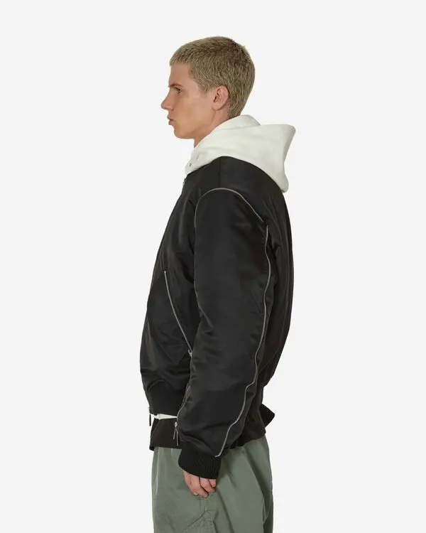 Off-White Zip-up Long-sleeved Jacket - Black