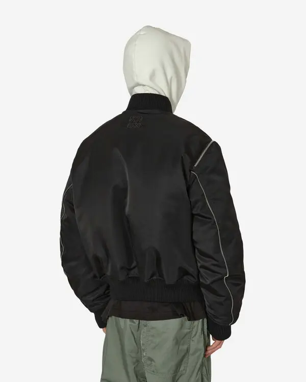 Off-White Zip-up Long-sleeved Jacket - Black