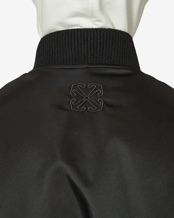 Off-White Zip-up Long-sleeved Jacket - Black