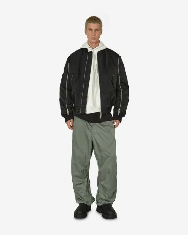 Off-White Zip-up Long-sleeved Jacket - Black