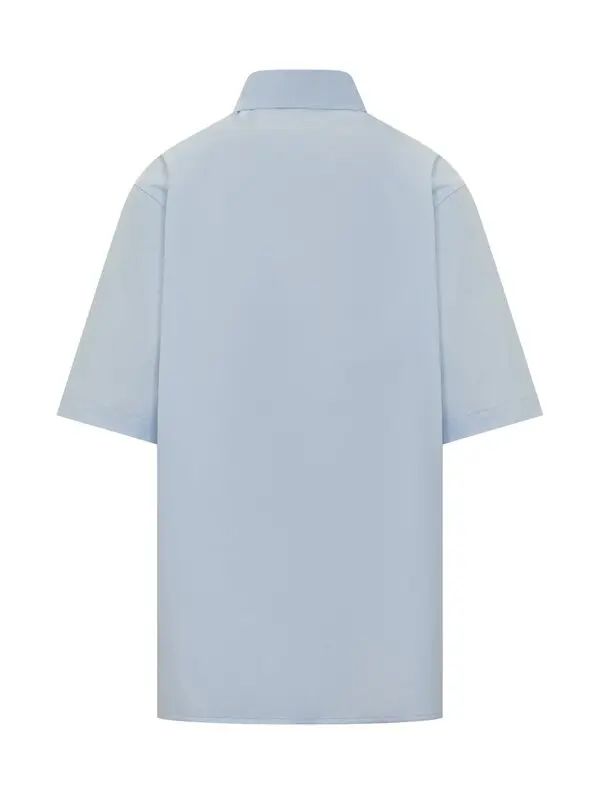DARKPARK Cotton Shirt With Pointed Collar - Gray
