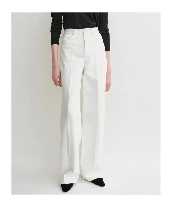TOTEME Wide Leg Jeans - White