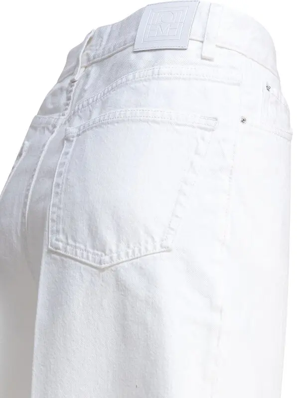 TOTEME Wide Leg Jeans - White
