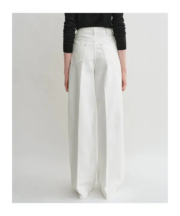 TOTEME Wide Leg Jeans - White