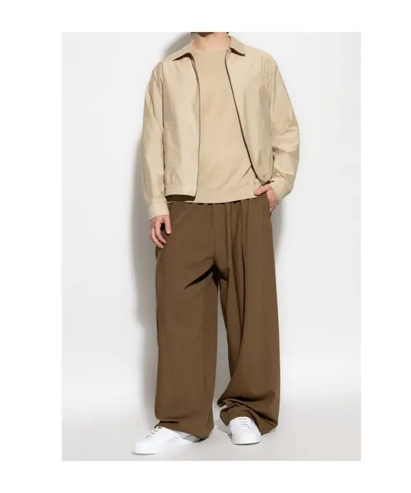 Theory Crew Neck Long Sleeve Sweater - Nude