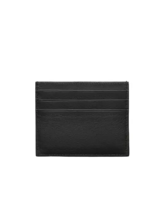 Prada Leather Card Holder - Black