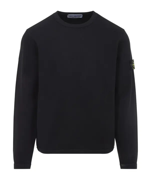 Stone Island Logo Patch Crewneck Sweatshirt
