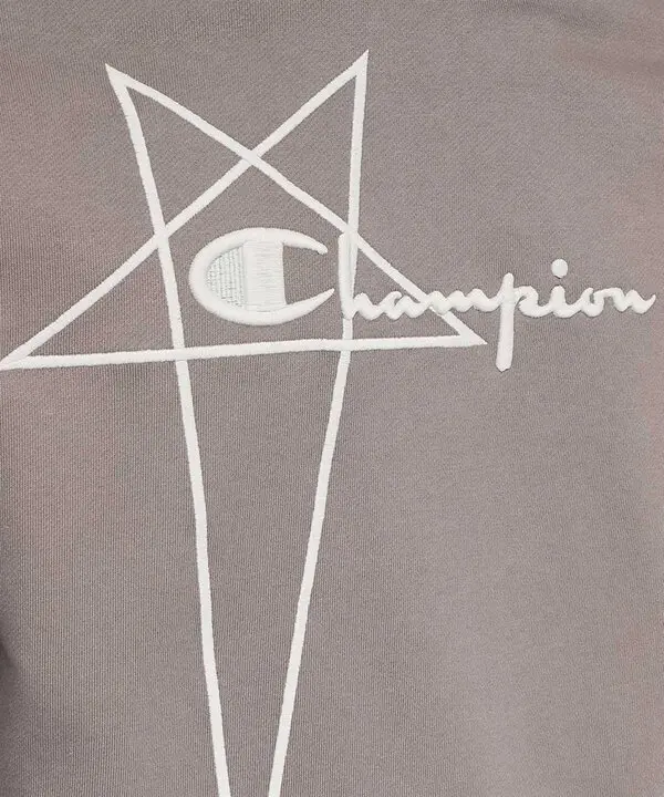 Rick Owens Champion Embroidered Logo Organic Cotton Jumper