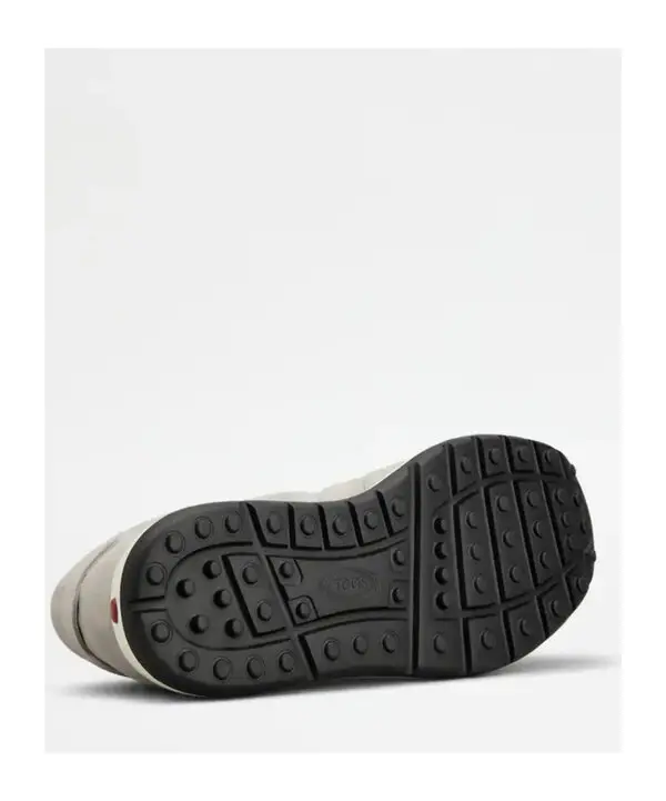 TOD'S Suede Sneakers With Logo Detailing - Grey