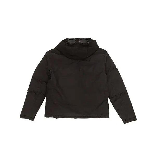 C.P. COMPANY Hooded Down Jacket With Quilted Paneling