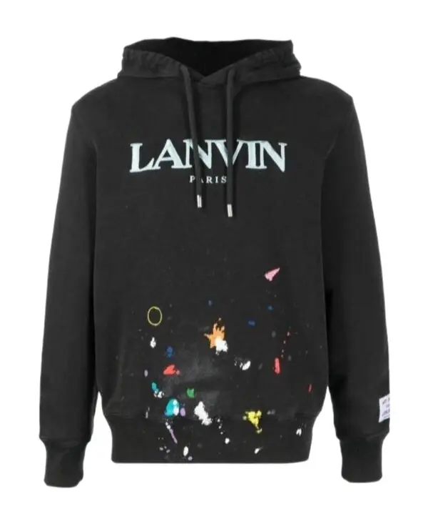 LANVIN Printed Logo Hoodie