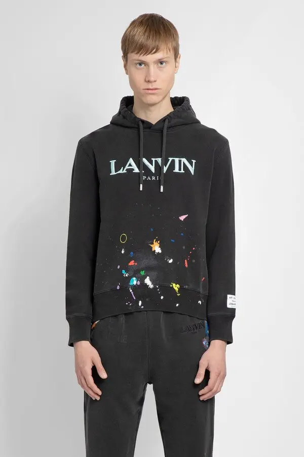 LANVIN Printed Logo Hoodie