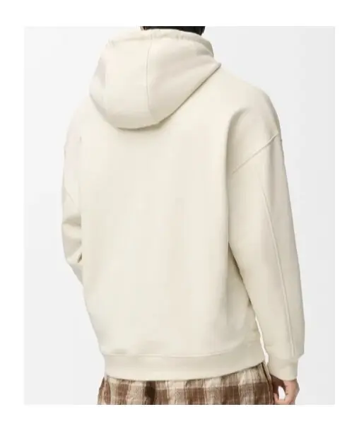 Loewe Relaxed Fit Drawstring Hoodie - Off White