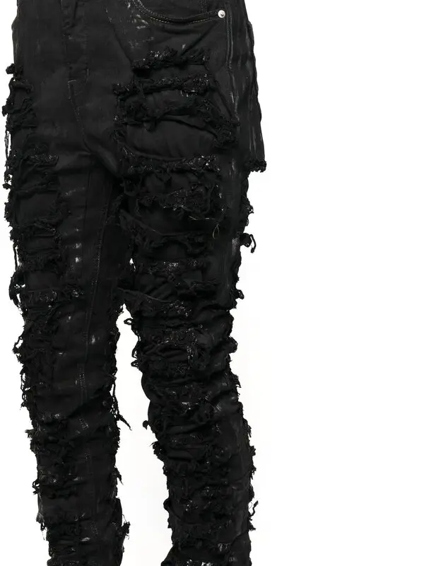 Rick Owens Tyrone Ripped Skinny Jeans