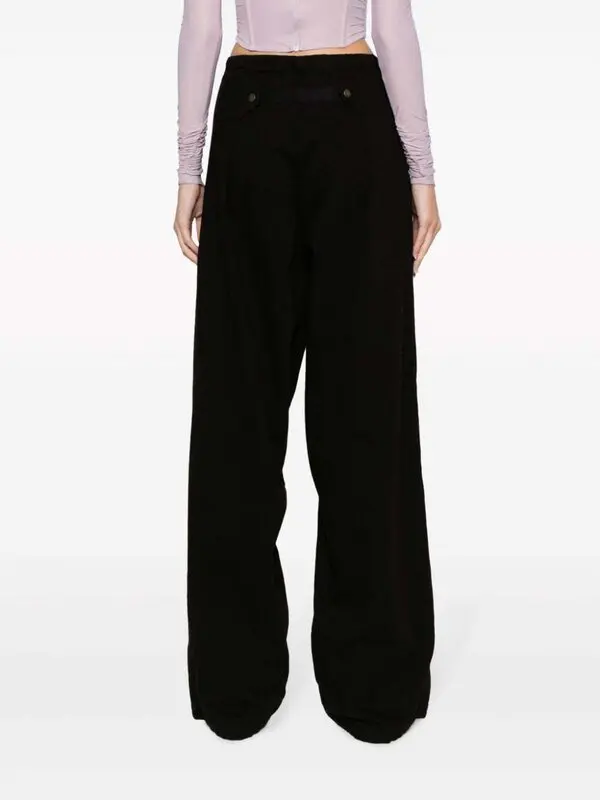 DARKPARK Cotton Trousers With Drawstring Waistband